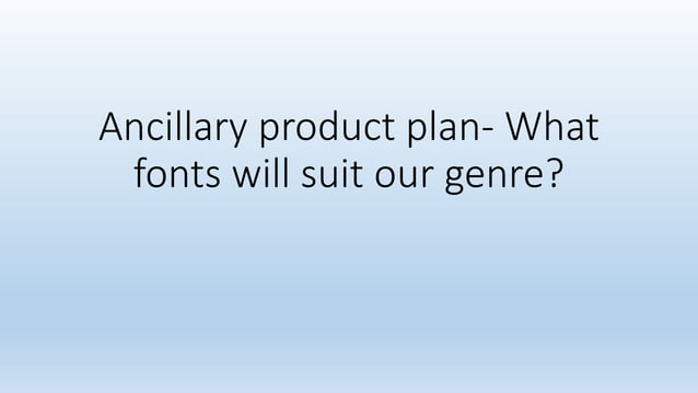 Ancillary product plan | PPTX