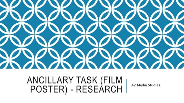Ancillary task (film poster) research | PPTX