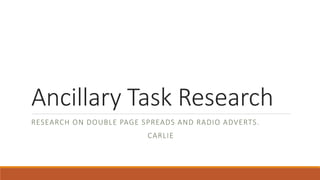 Ancillary task research | PPTX
