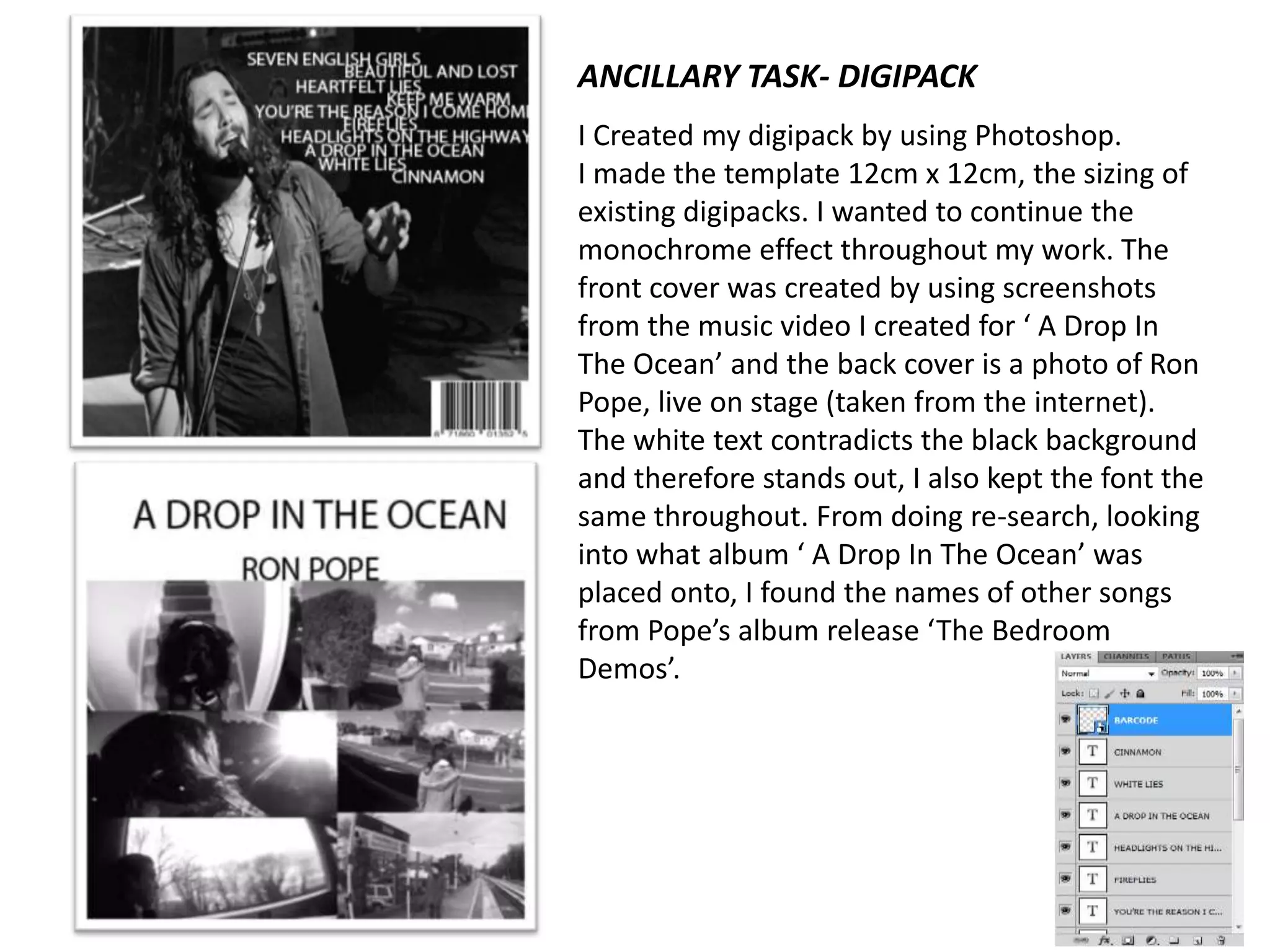 Ancillary task- CD Cover | PPTX