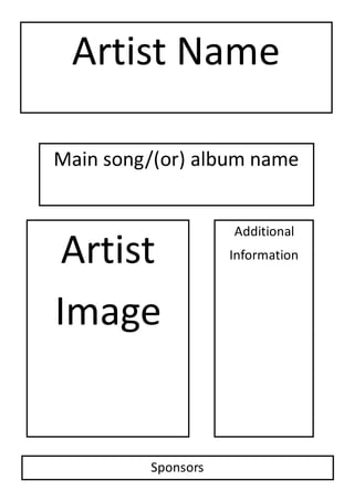 Ancillery task poster layout | DOCX