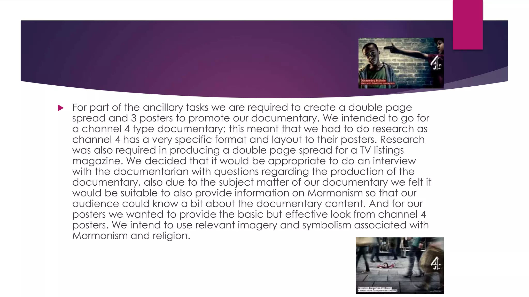 Ancillary tasks analysis | PPT