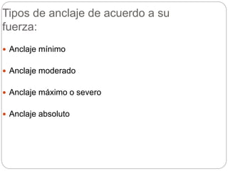 Anclaje en ortodoncia | PPTX