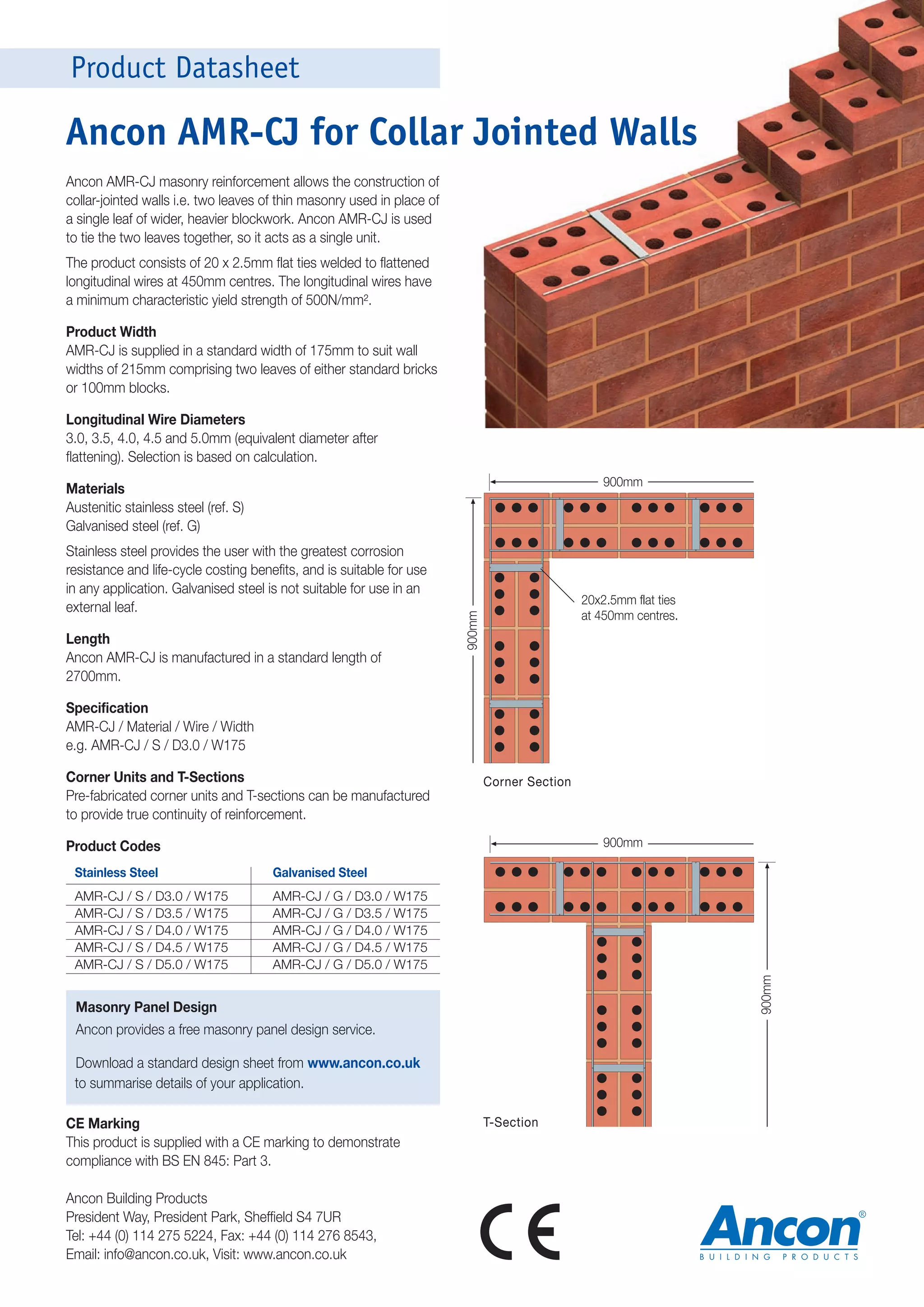 Ancon wall ties | PDF