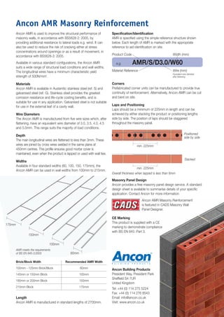 Ancon wall ties | PDF