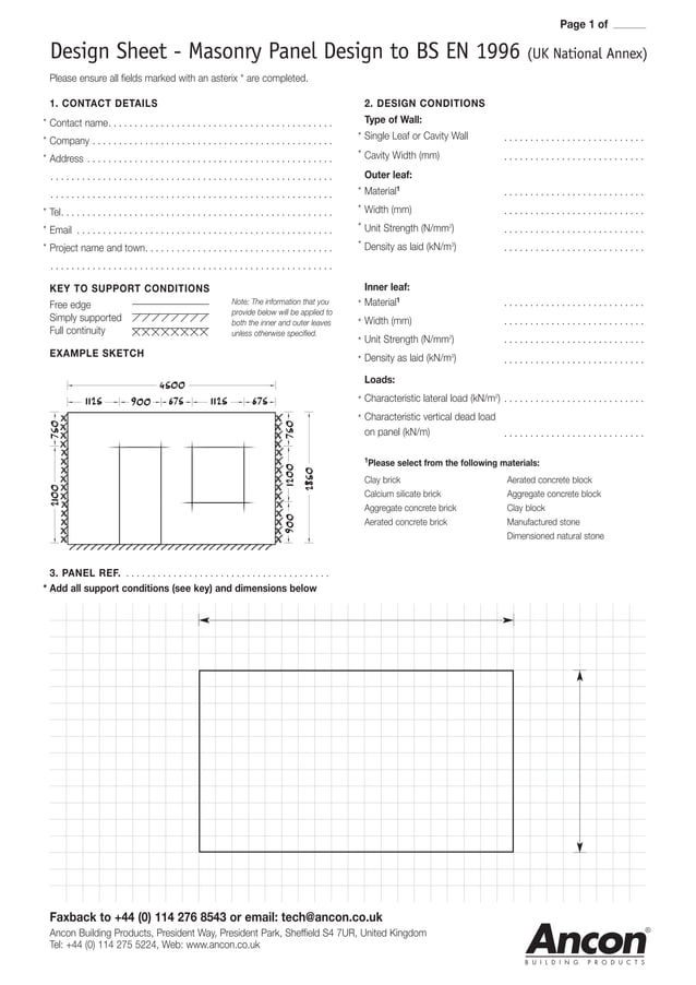 Ancon wall ties | PDF