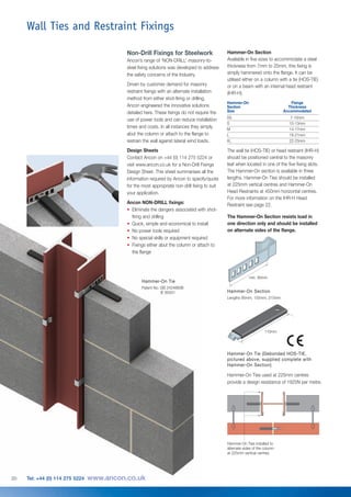 Ancon Wall Ties and Restraint Fixings for Brick, Block and Stone | PDF