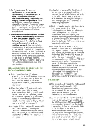 ANC Organisational Renewal Policy Document | PDF | Civic affairs | Politics