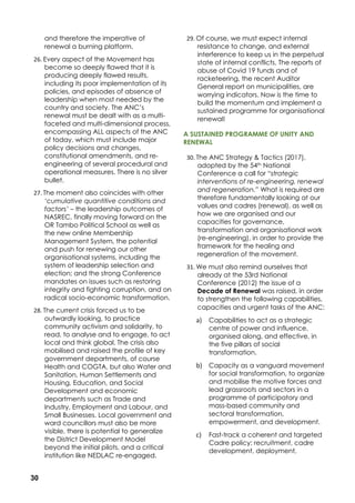 ANC Organisational Renewal Policy Document | PDF