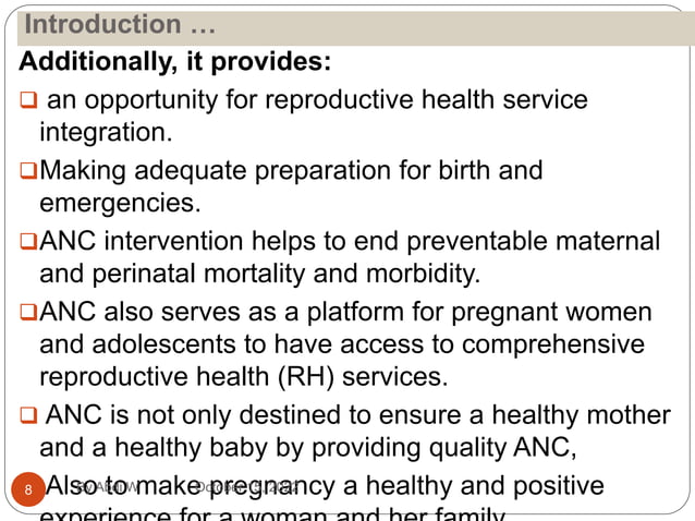 ANC Part I HE LIII.pptx | Pregnancy | Reproductive Health