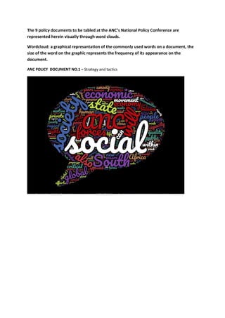 ANC policy conference documents - wordclouds | PDF