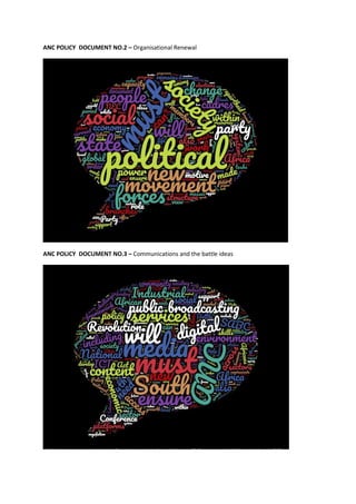 ANC policy conference documents - wordclouds | PDF