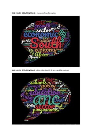 ANC policy conference documents - wordclouds | PDF