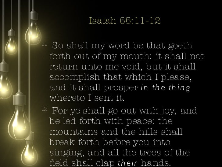 And It Shall Come To Pass