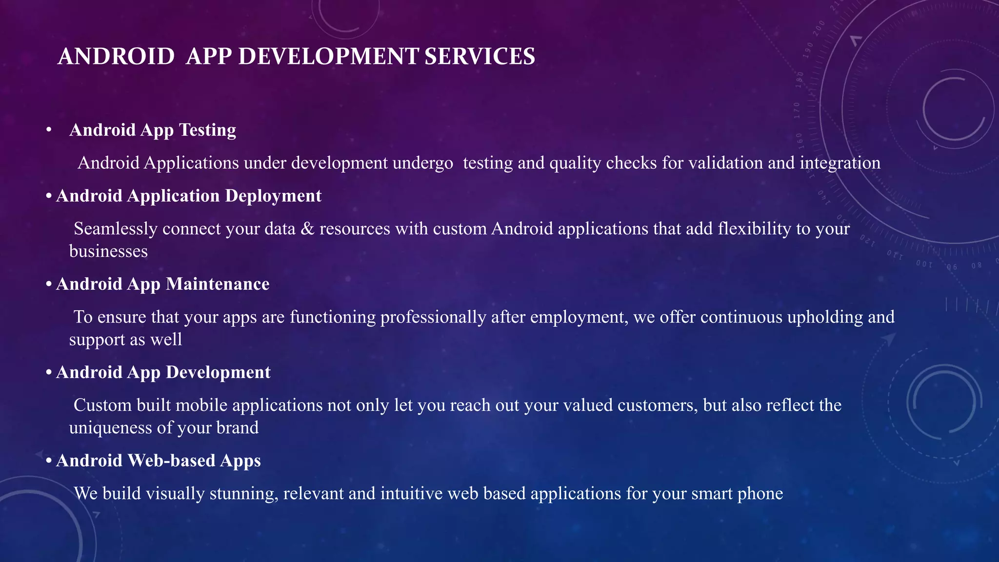 Android App Development Ppt