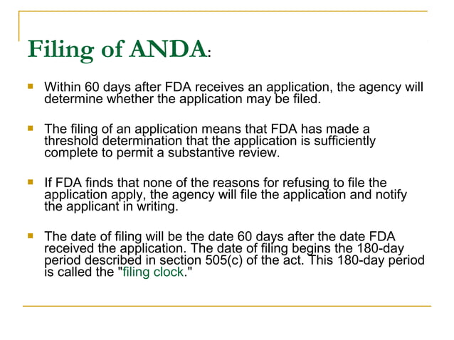 Anda | PPT | Pharmaceutical Industry | Industries