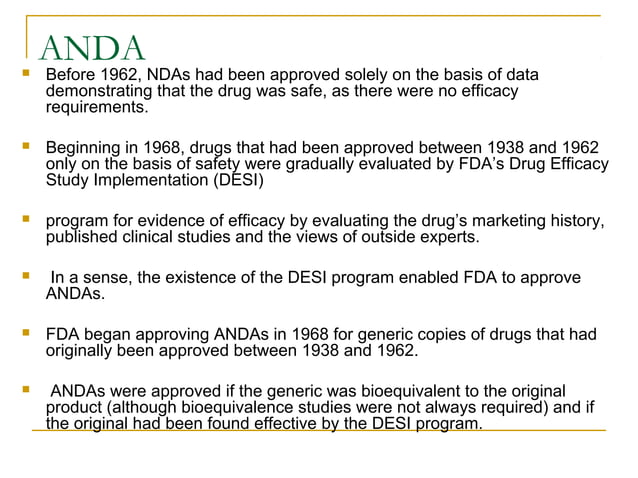 Anda | PPT | Pharmaceutical Industry | Industries