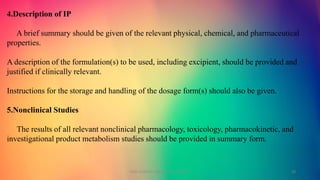 ABBREVIATED NEW DRUG APPLICATION (ANDA),INVESTICATION OF MEDICINAL ...