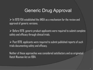 Anda filing | PPTX | Pharmaceutical Industry | Industries
