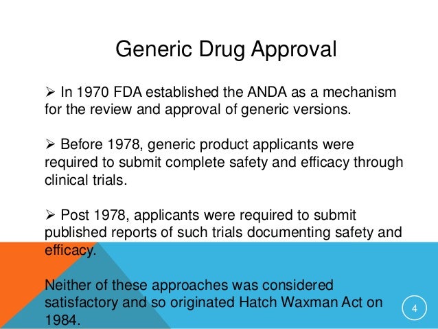 ANDA Filling Process
