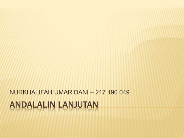 Andalalin 2020 | PPTX