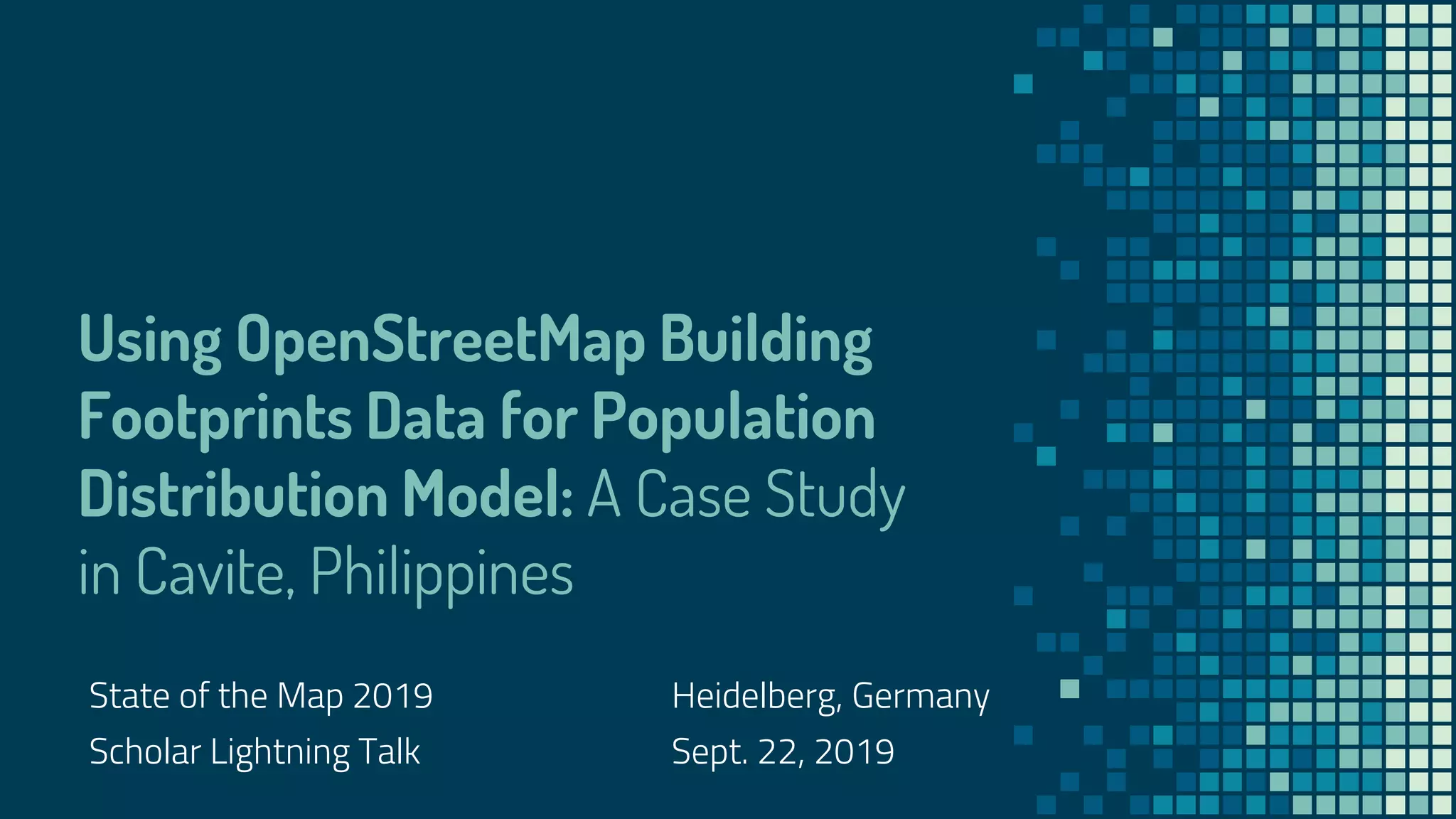 Using Openstreetmap Building Footprints Data For Population