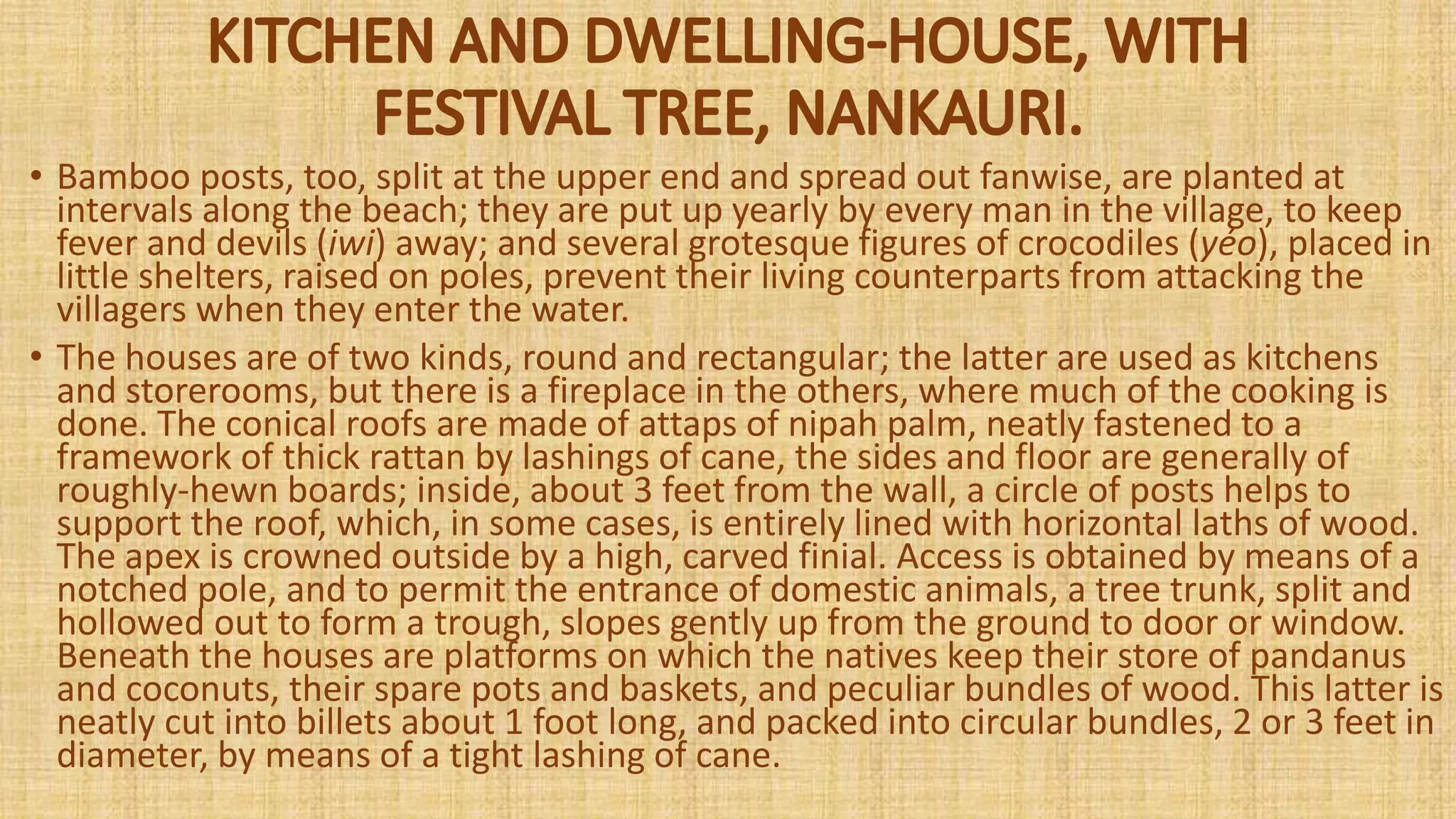 Andaman and nicobar houses (vernacular architecture india) | PPTX