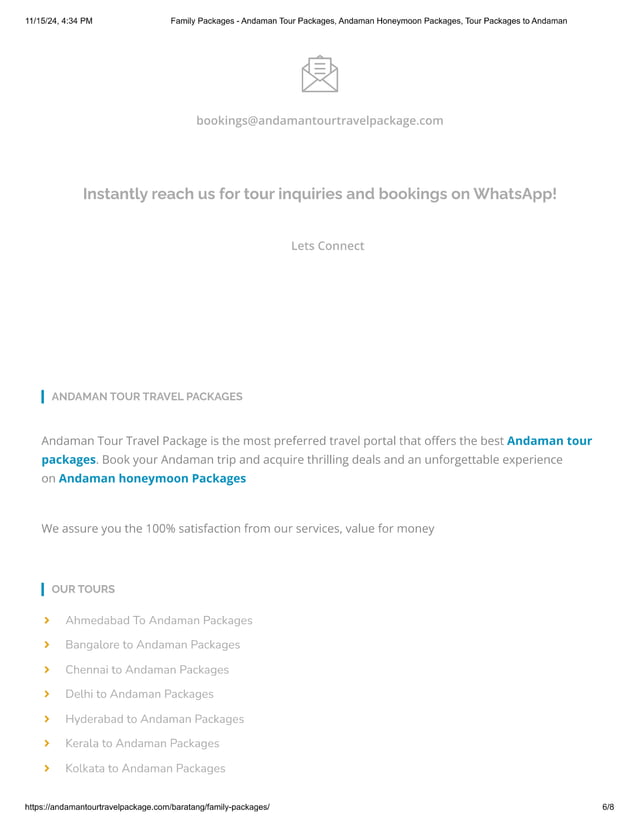 Andaman family Tour package for next travel | PDF