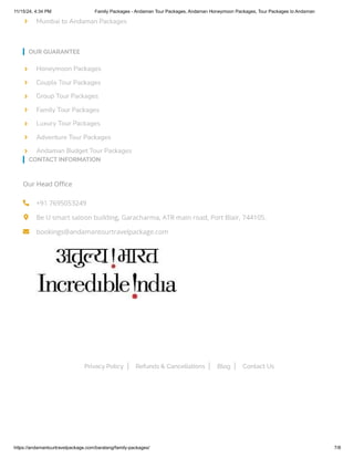 Andaman family Tour package for next travel | PDF