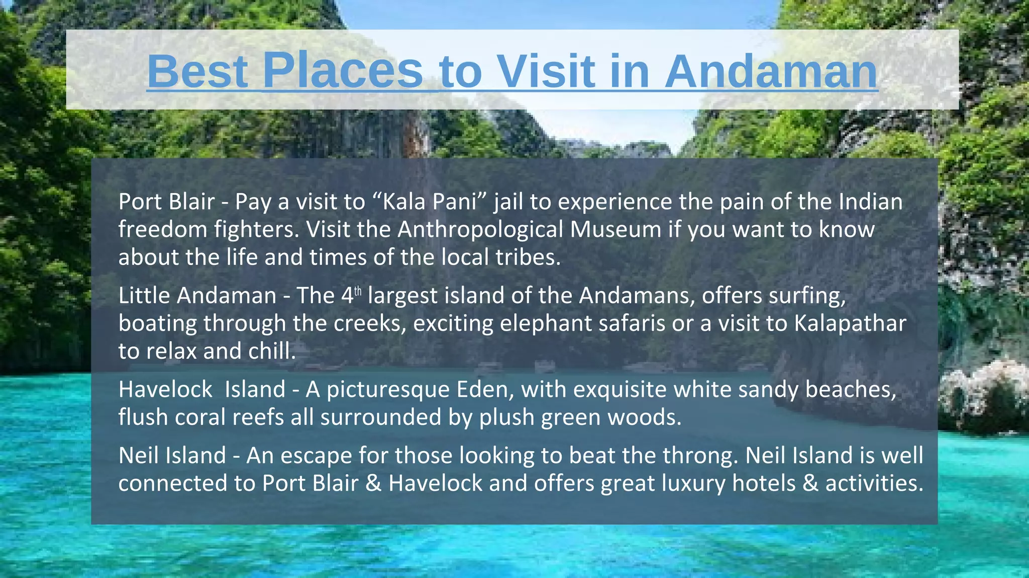 Andaman travel guide | PPT