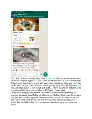 Anda mau memilih menjadi manusia cerdas atau tetap dibodohi firman pratama | DOCX