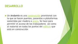 TIPOS DE ANDAMIOS Y ARMADO Y PARTES CARACTERISTICAS | PDF