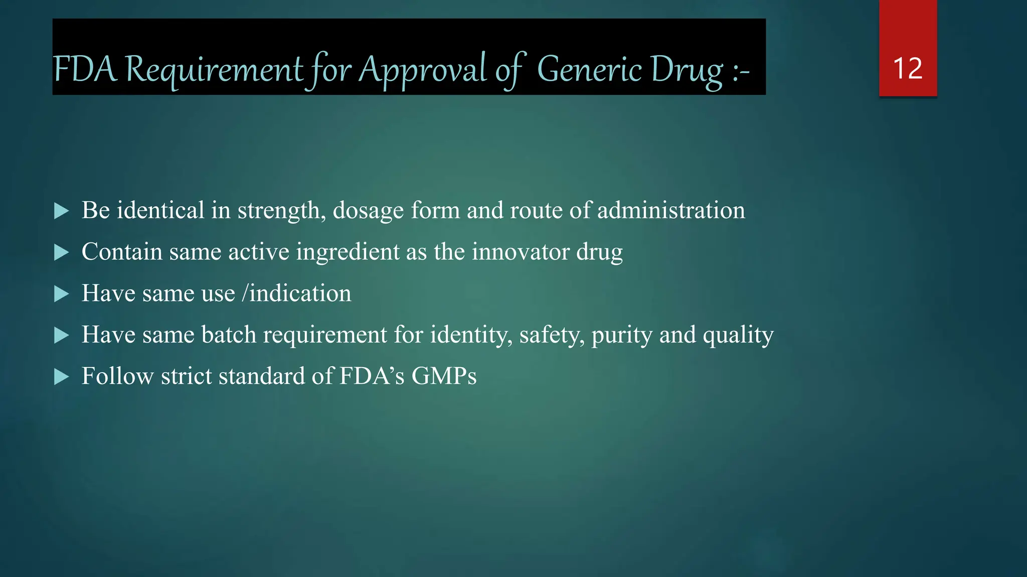 Abbreviated New Drug Application ANDA ppt | PPTX