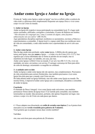 Andar como Igreja e Andar na Igreja.docx