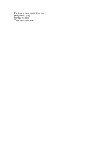 Andas en mi cabeza letra | DOCX