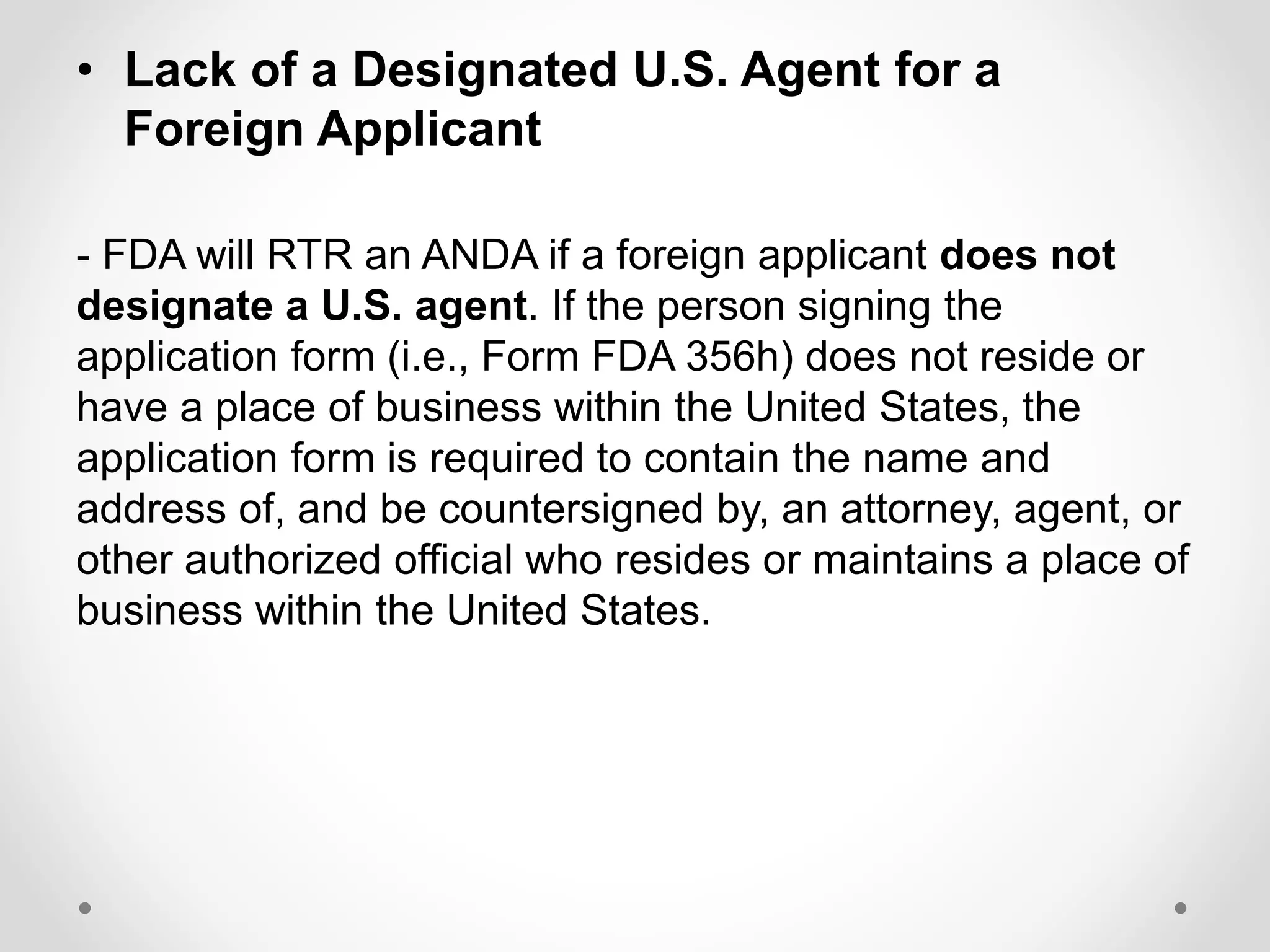 Anda submissions – refuse to-receive standards | PPTX