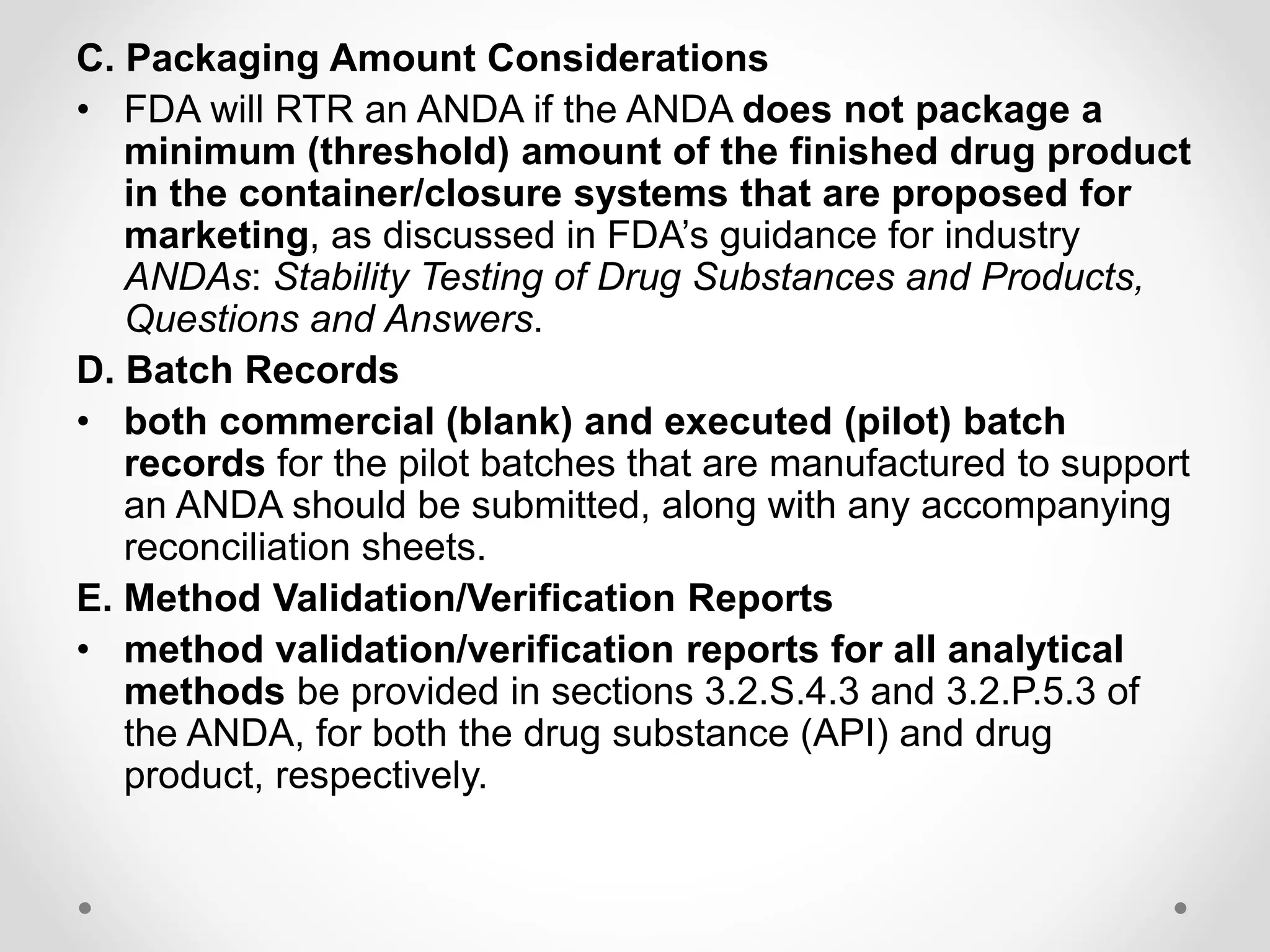 Anda submissions – refuse to-receive standards | PPTX