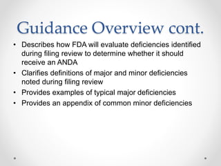 Anda submissions – refuse to-receive standards | PPTX