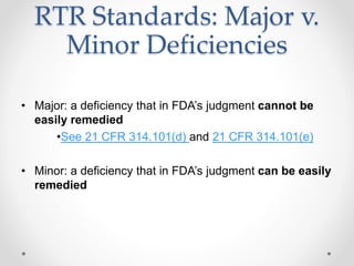 Anda submissions – refuse to-receive standards | PPTX