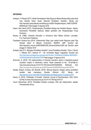 DESIGNING KANTIN KEJUJURAN CORNER AT SMP NEGERI 1 KEMANG, BOGOR REGENCY | PDF