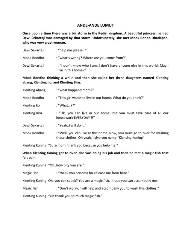 Ande ande lumut | PDF