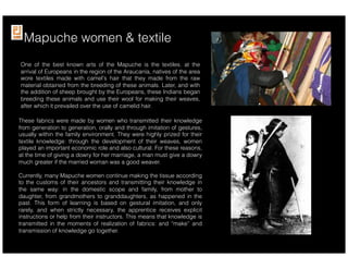 Andean Designs Mapuche investigación 2012 2013 | PDF | South America ...