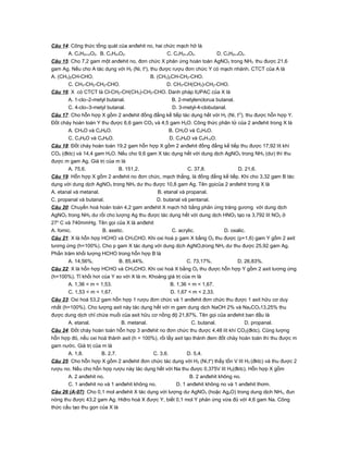 Andehit xeton - axit cacboxylic | PDF | Free Download