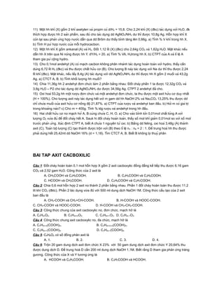 Andehit xeton - axit cacboxylic | DOC