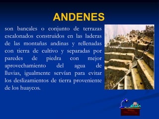 Andenes y acueductos | PPTX