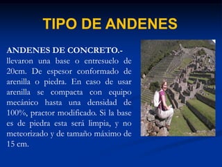 Andenes y acueductos | PPTX