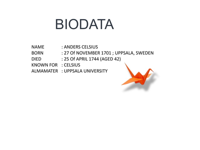 Anders Celsius (presentation) | PPT