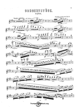 Andersen - Concert Piece For Flute And Orchestra, Op.3 - Solo Flute ...