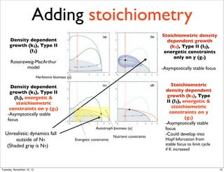 Andersen et al. 2004: Stoichiometry and Dynamics | PPT