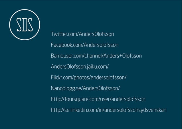 Anders Olofsson | PDF | Social Networking | Internet